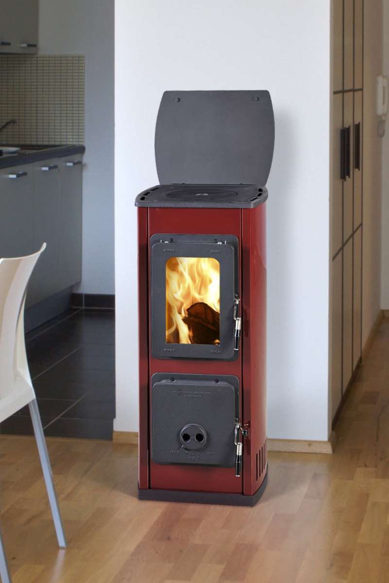 Thorma Milano AT II Rot Kaminofen 5KW Dauerbrandofen